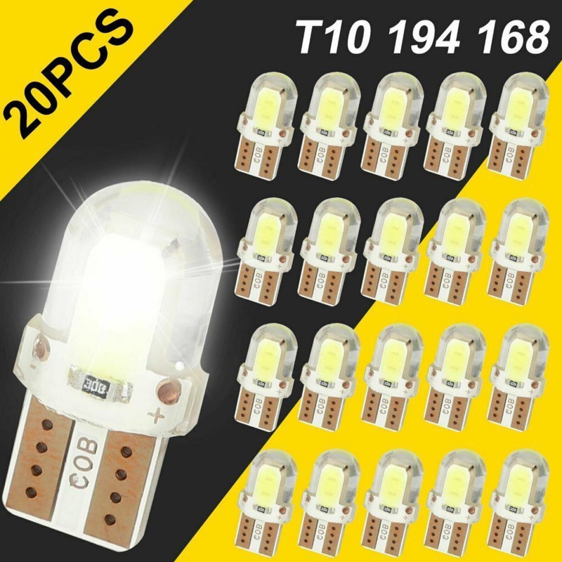 หลอดไฟ LED T10 SMD 6000K สําหรับติดป้ายทะเบียนรถยนต์ 20 ชิ้น | Shopee Thailand