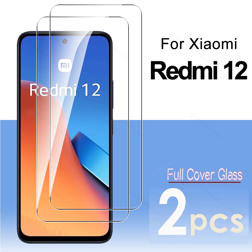 ฟิล์มกระจกนิรภัยกันรอยหน้าจอ แบบเต็มจอ สําหรับ Xiaomi Redmi 12 4G 2023 ...