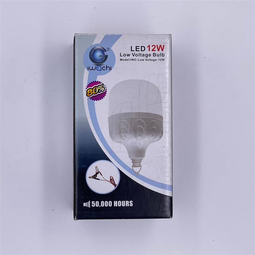 IWACHI หลอดไฟคีบแบต ทรงกระบอก LED12W แสงขาว ชุดหลอดไฟคีบแบตเตอรี่สำเร็จรูป | Shopee Thailand