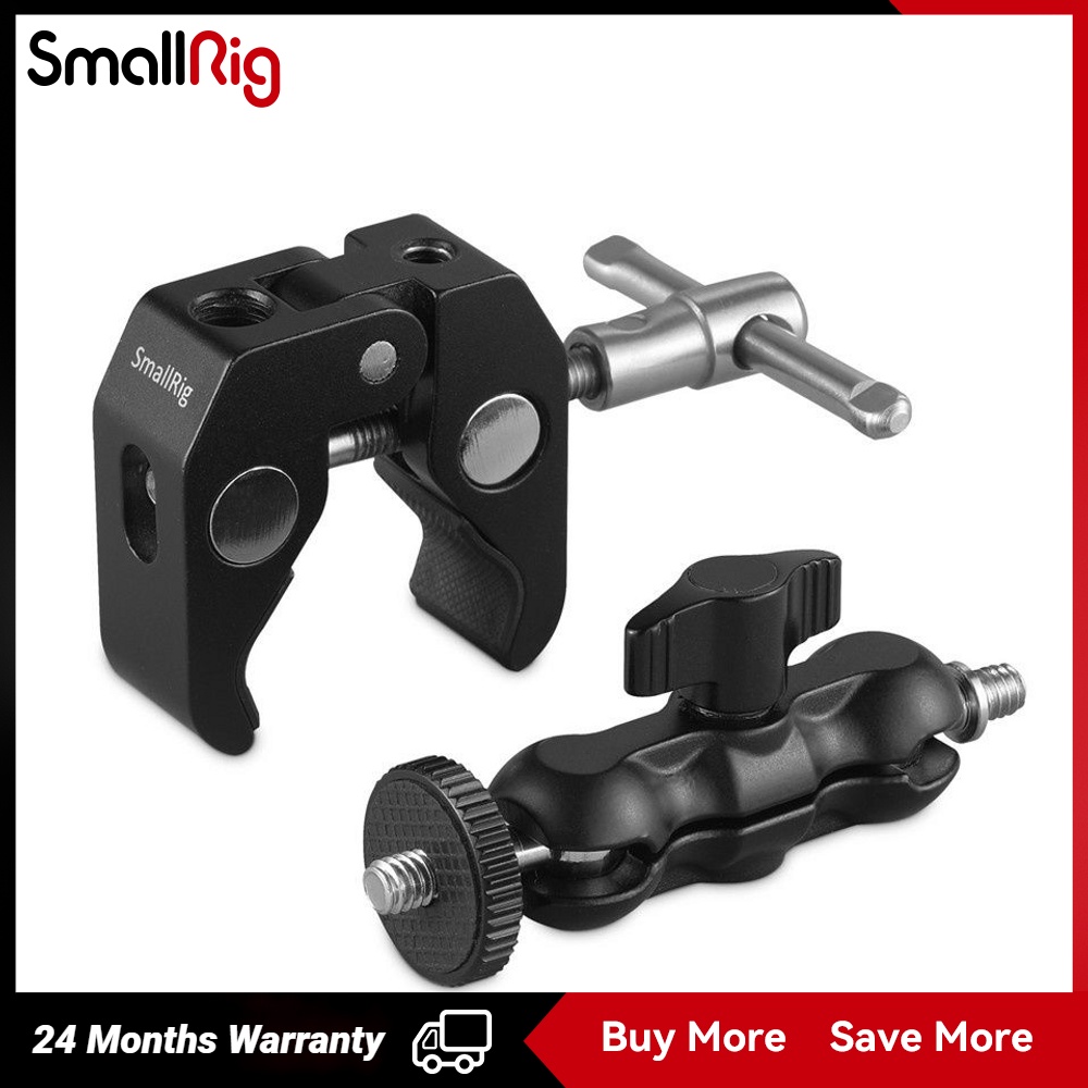 SmallRig Multi-Functional Crab-Shaped Clamp with Ballhead Magic Arm ...