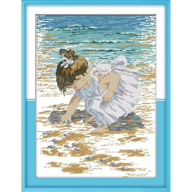 Joy Sunday Stamped Cross Stitch Ktis DMC Threads DIY เย ็ บปักถักร ้ อย ...