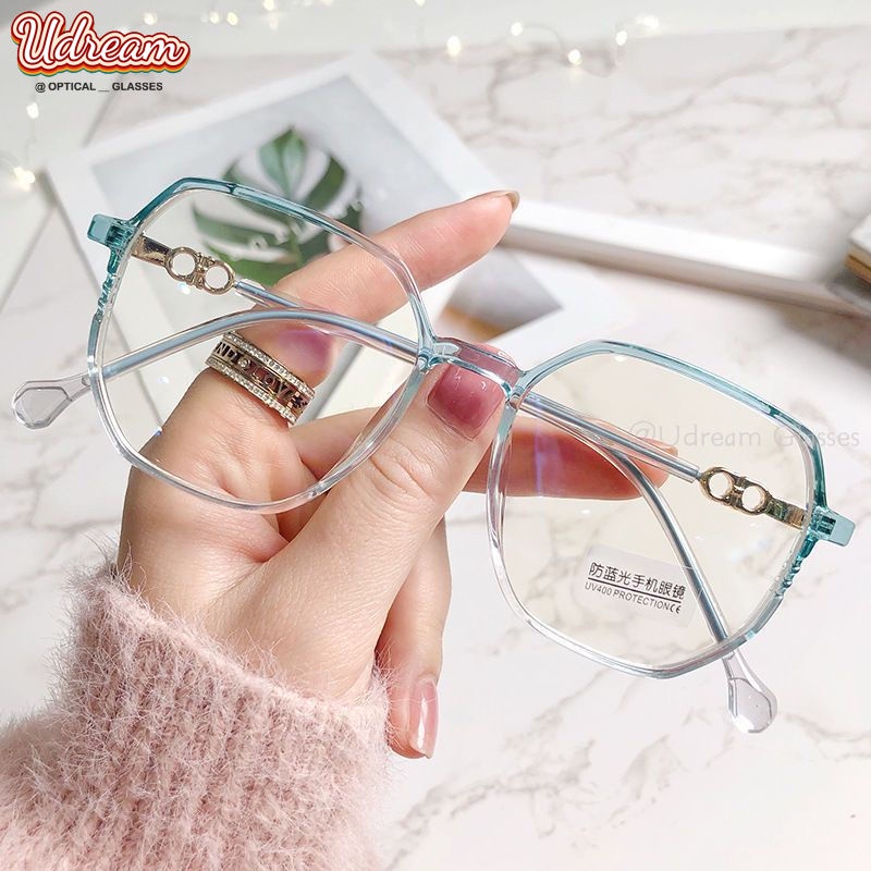 กรอบแว่นตาสายตาสั้น (-50 ถึง -600°แว่นตา TR90 กรอบสี่เหลี่ยม แฟชั่นสําหรับผู้ชาย และผู้หญิง ...