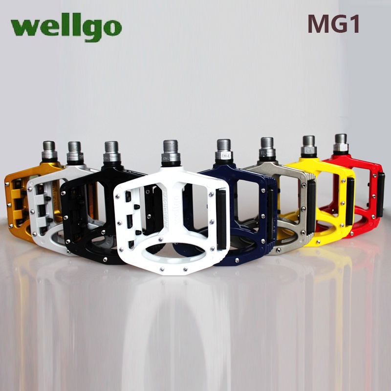 Wellgo MG1 MG-1 แป้นเหยียบแบริ่งแมกนีเซียม แกนเพลาจักรยานเสือภูเขา BMX ...