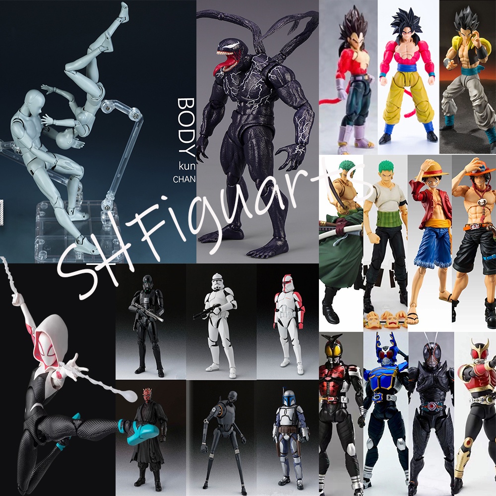 Shfiguarts โมเดลฟิกเกอร์ One Piece Body Kun Chan Venom Kamen Rider Star ...