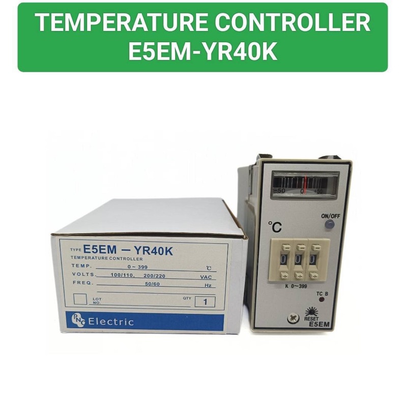 สุดคุ้ม TYPE:E5EM/E5EN-YR40K TEMPERATURE CONTROLLER เครื่องควบคุมอุณหภูมิ ขนาด 48X96MM. K 0-399 ...