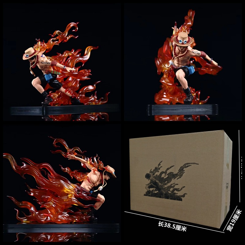 [พร้อมส่ง] โมเดลฟิกเกอร์ Pvc รูปปั้น One Piece GK Flame Ace Drift Ace ...