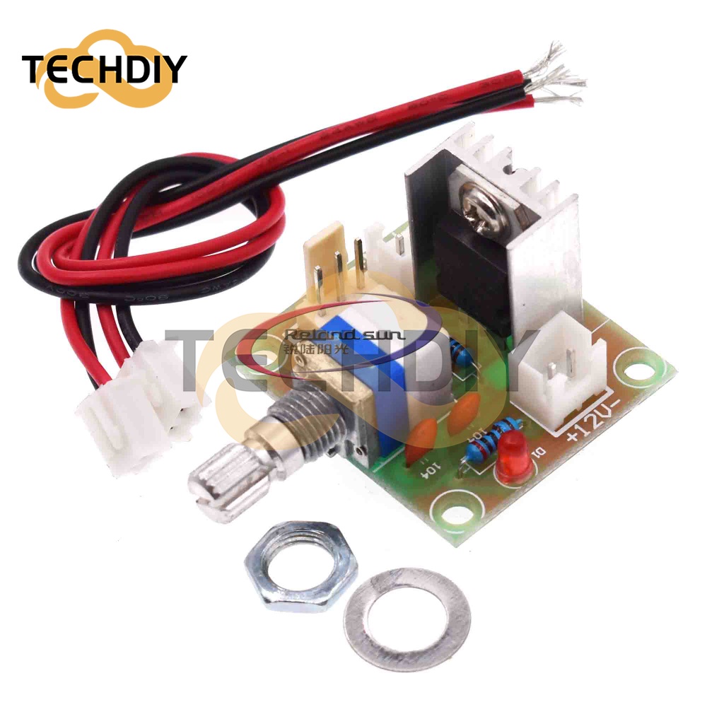 Xh-m137 บอร์ดควบคุมแรงดันพัดลม LM317 1.25V ปรับความเร็วได้ | Shopee ...