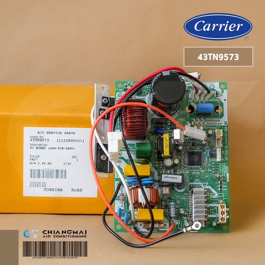 43TN9573 แผงวงจรแอร์ Carrier แผงบอร์ดแอร์แคเรียร์ บอร์ดคอยล์ร้อน รุ่น ...