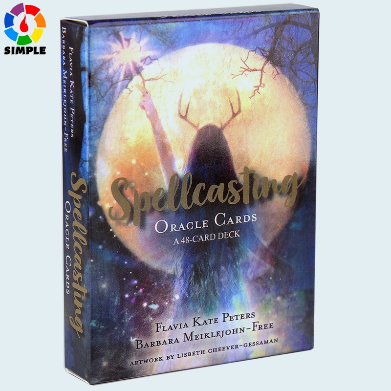 48Pcs Spellcasting Oracle Cards Tarot Prophecy Divination Deck | Shopee ...