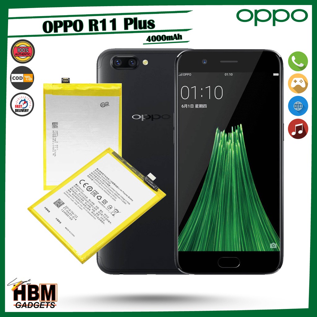 OPPO R11 Plus Battery | Model: BLP639 4000mAh | Shopee Thailand