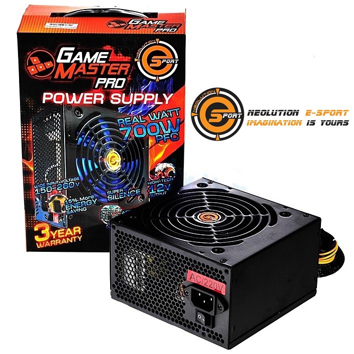 POWER SUPPLY (อุปกรณ์จ่ายไฟ) NEOLUTION E-SPORT Gamemaster PRO 700W ประกัน 3 ปี | Shopee Thailand