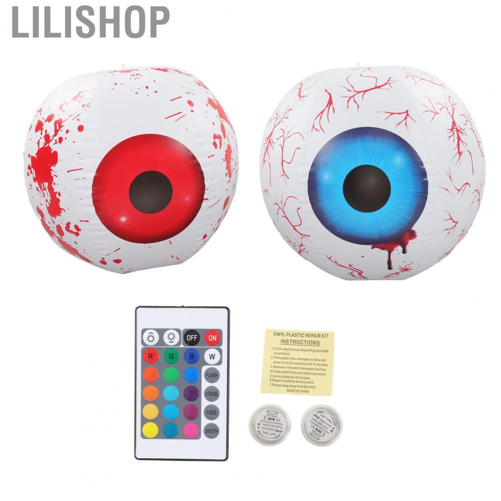 Lilishop 2PCS Terror Inflatable Decoration W/12 Color Adjust Inflatable ...