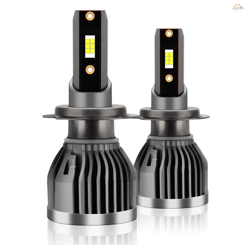 หลอดไฟหน้ารถยนต์ LED IP68 กันน้ํา 60W 6000LM 6000K H7 2 ชิ้น | Shopee ...