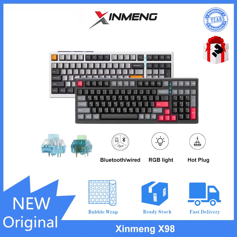Xinmeng X98 คีย์บอร์ดไร้สาย RGB | Shopee Thailand