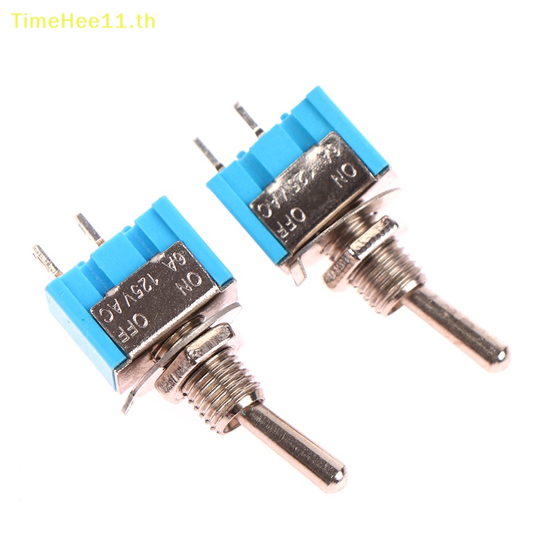 Timehee สวิตช์โยกเปิดปิด ขนาดเล็ก MTS-101 2 Pin SPST 2 ตําแหน่ง 6A 125V ... Timehee สวิตช์โยกเปิดปิด ขนาดเล็ก MTS-101 2 Pin SPST 2 ตําแหน่ง 6A 125V ...