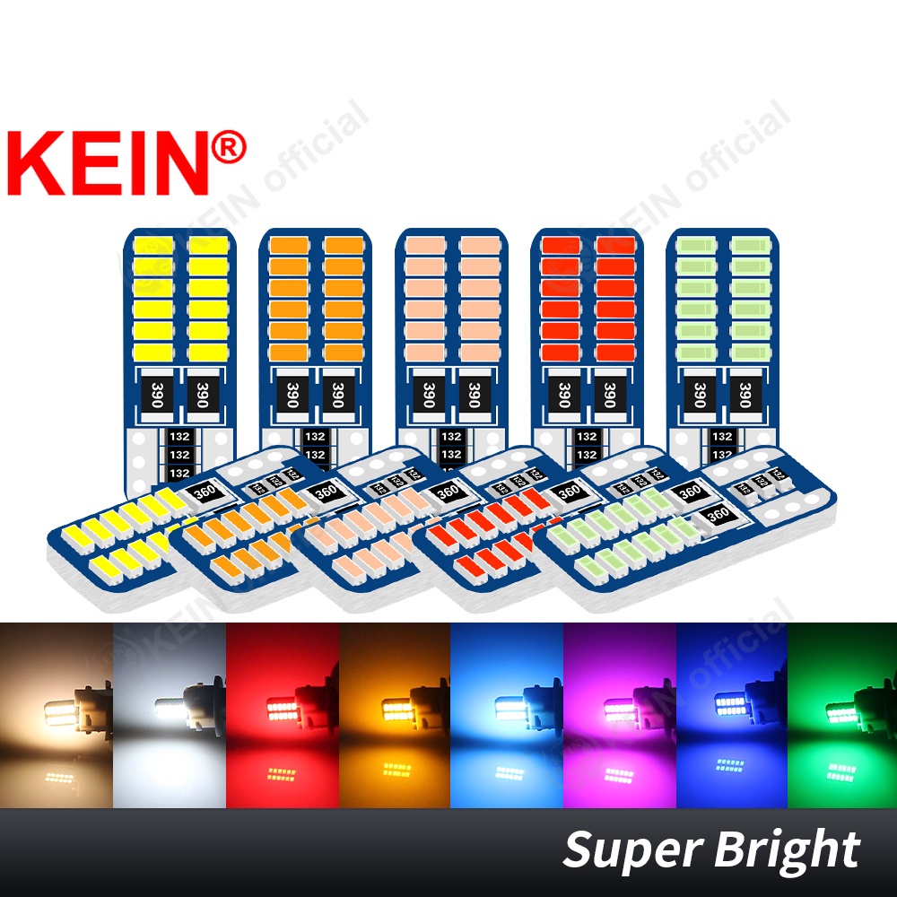 Kein 2PCS 12V 24V T10 หลอดไฟ Led รถบรรทุก Led W5W 194 168 501 ภายในรถโดมป้ายทะเบียนแผนที่ตัวบ่ง ...