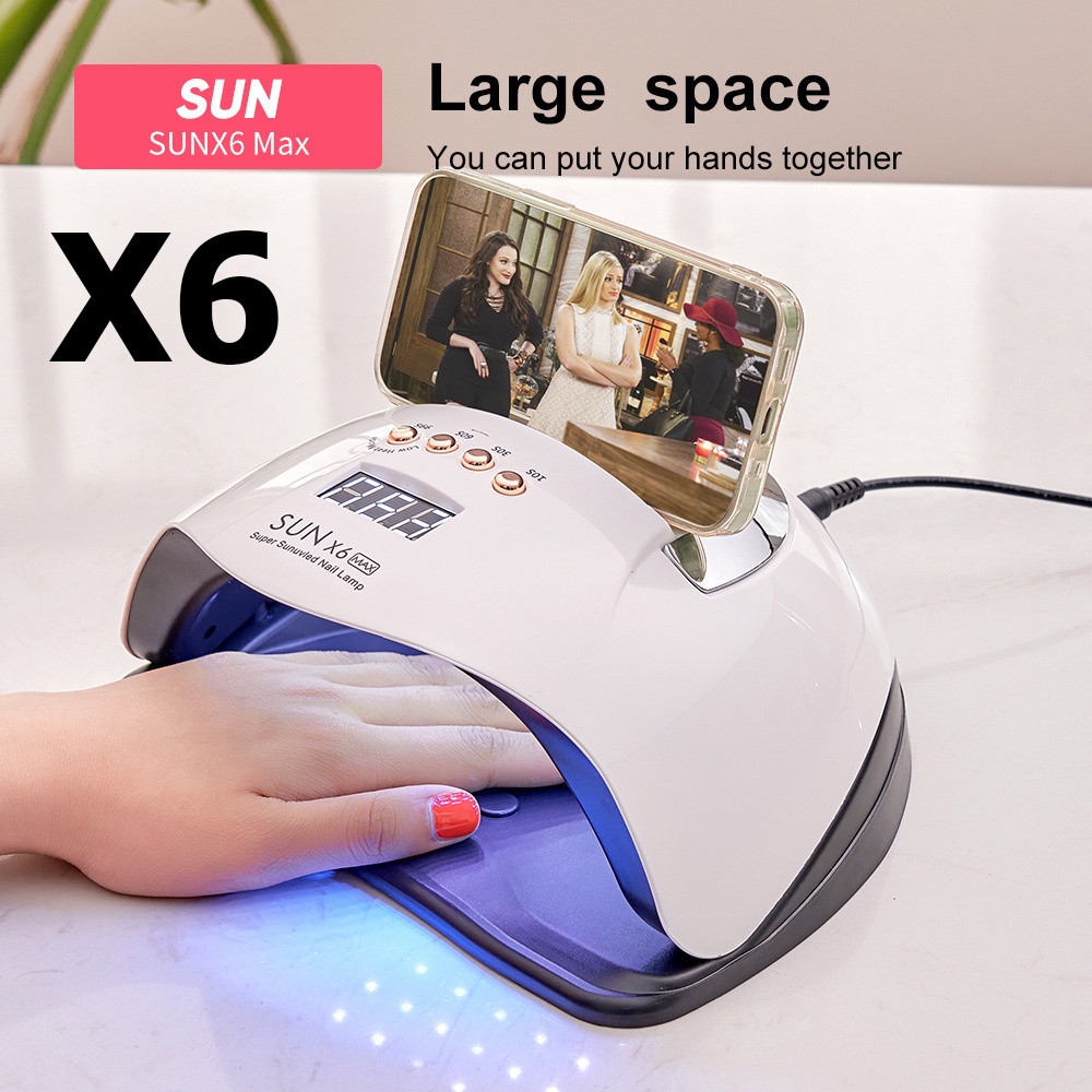 【Good_luck1】เครื่องอบเล็บ SUN X6 X10 280 วัตต์ ไฟ LED 45 ดวง ทาสีเจล สีธรรมดา อะคริลิเจล UV/LED ...