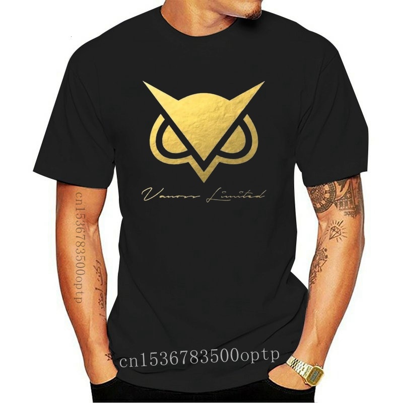 ผู้ชายtเสื้อใหม่ผู้ชายเสื้อยืดvanossgamingทองนกฮูกoคอตลกเสื้อยืดแปลก ...