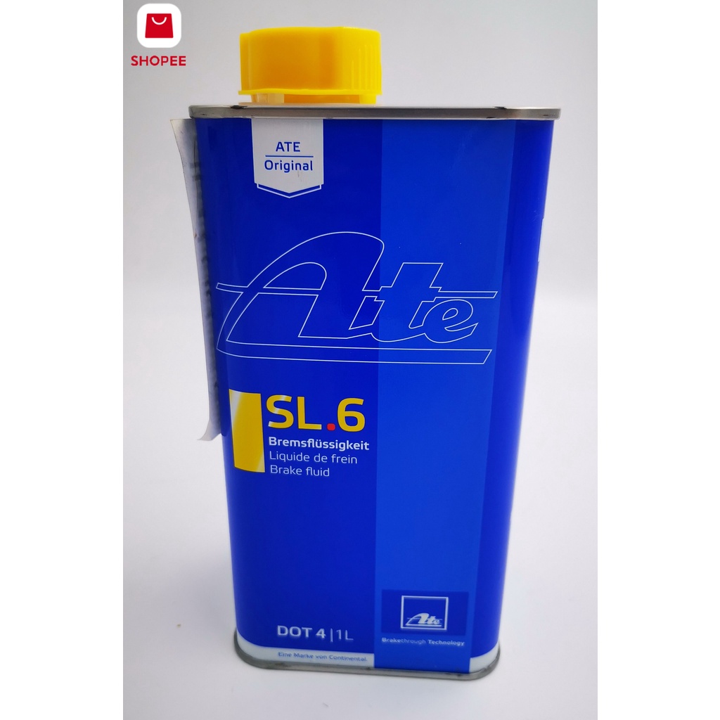 99+ชิ้น น้ำมันเรคเอเต้ SL.6 DOT4 Ate Brake Fluid SL.6 DOT4 ขนาดรรจุ 1 ลิตร น้ำมันเรค สังเคราะห์ ...