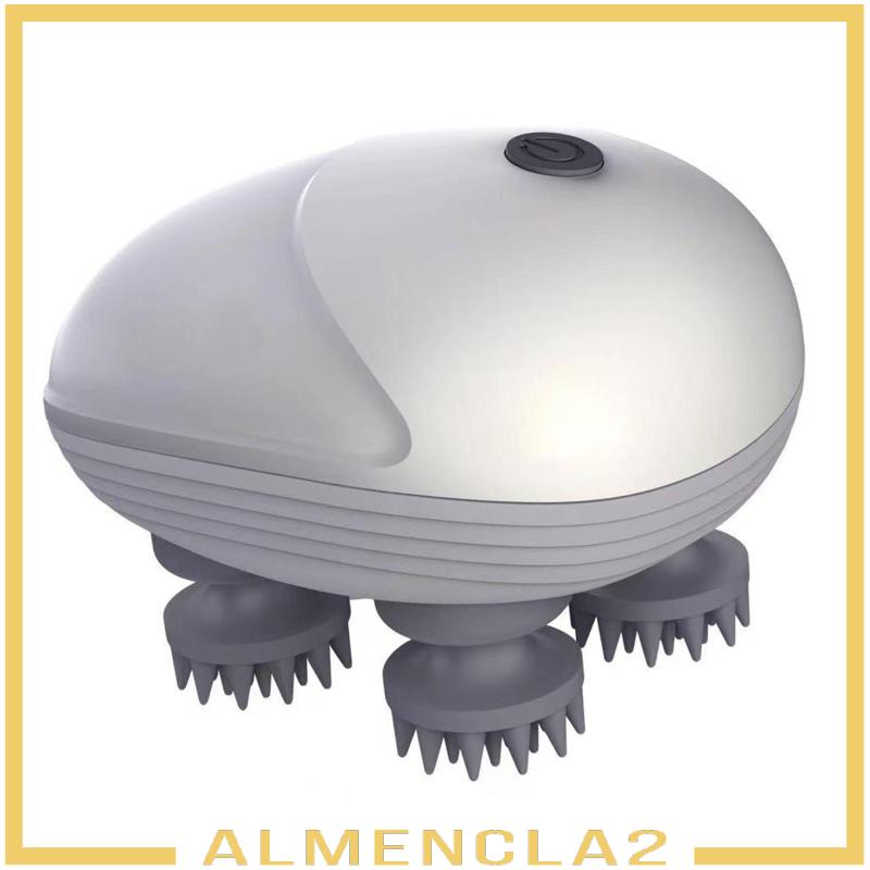 [Almencla2] เครื่องนวดหนังศีรษะไฟฟ้า แบบชาร์จ USB ของขวัญผ่อนคลาย ...