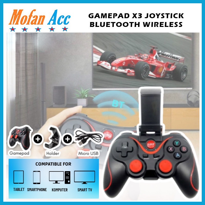 Gamepad X3 จอยสติ๊กควบคุมเกมบลูทูธไร้สาย Hp MOBA PUBG รองรับสมาร์ทโฟน แท็บเล็ต SmartTV PC ...