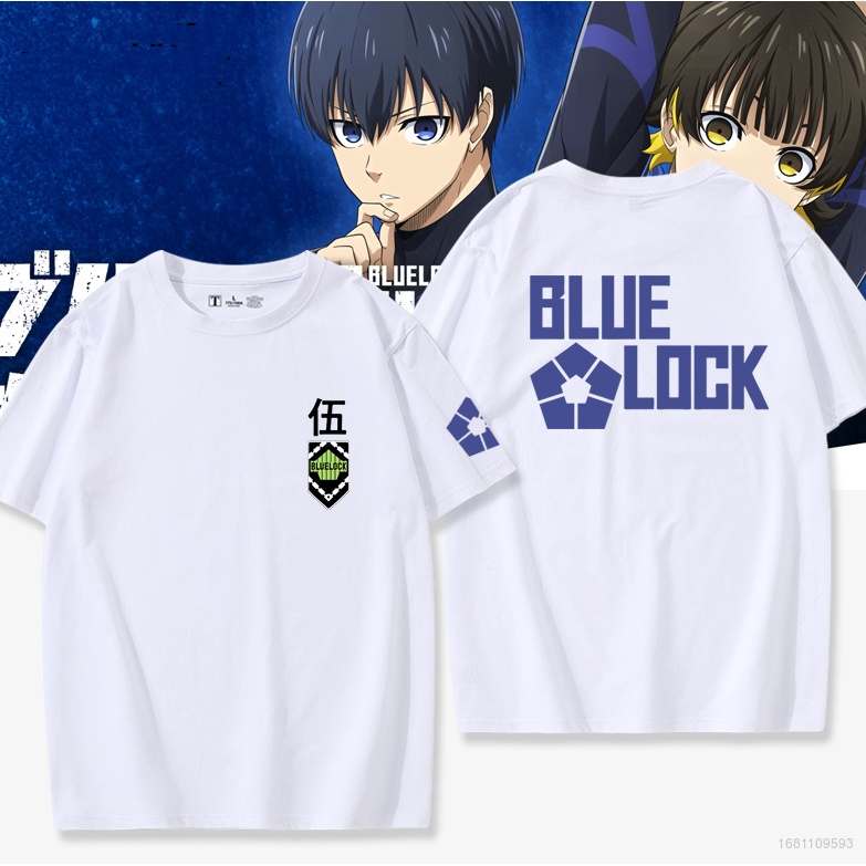 เสื้อยืดแขนสั้นลําลอง พิมพ์ลายกราฟฟิค Jason Blue Lock Yoichi แฟชั่น ...