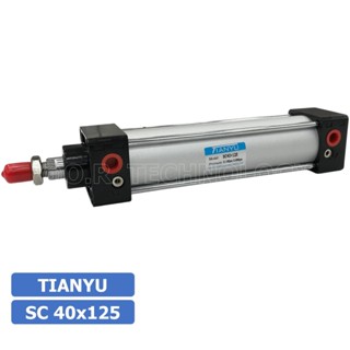 (1ชิ้น) SC 40x125 กระบอกลม รุ่นมาตรฐาน กระบอกลม 4 เสา Standard Cylinder Air Pneumatic แบบสี่เสา ...