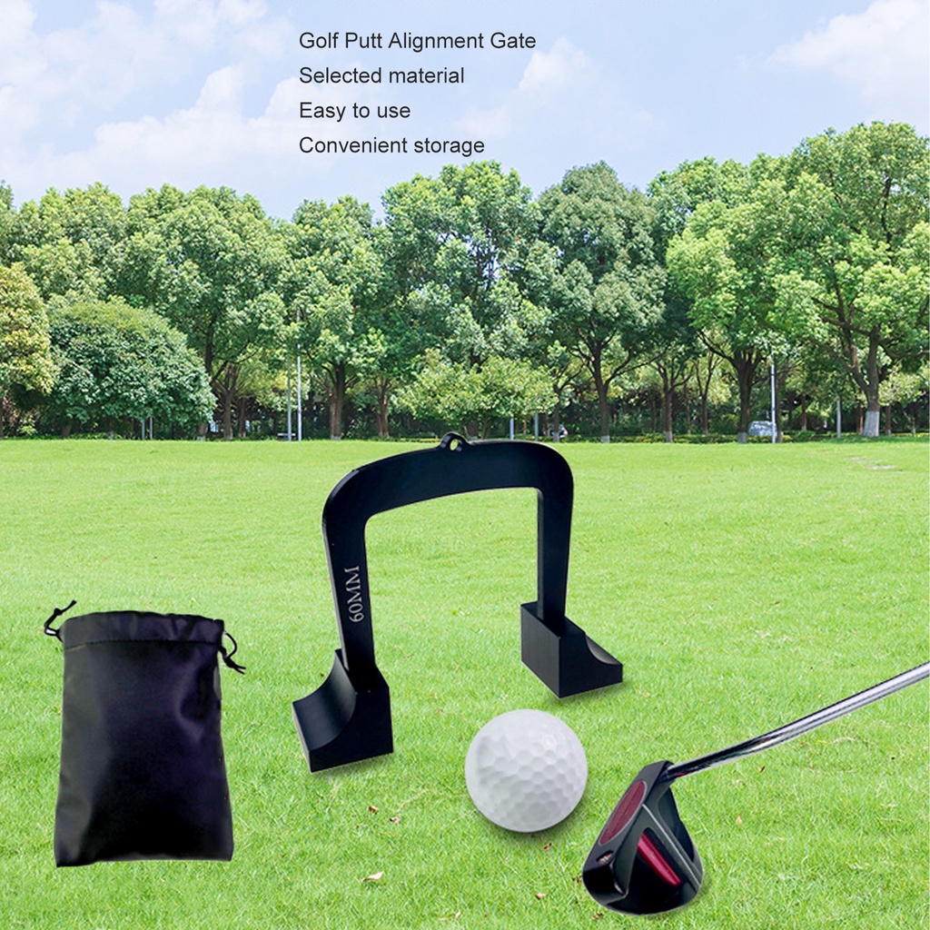 GARDEN LIVE 3 pcs Golf Putt Alignment Goal Gate 50 มม. 55 60 อลูมิเนีย ...