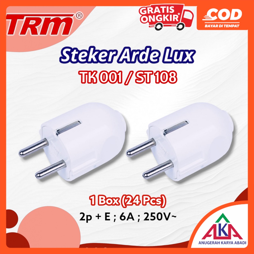 Trm Lux Ground Plug TK-001/ST-108 SNI ปลั๊กไฟทรงกลม | Shopee Thailand