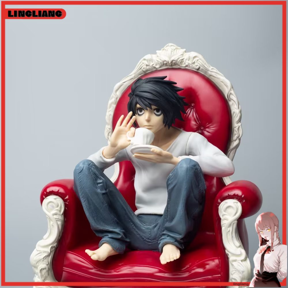 Gk โมเดลฟิกเกอร์ PVC อนิเมะ Death Note L·Lawliet Drink Coffee | Shopee ...