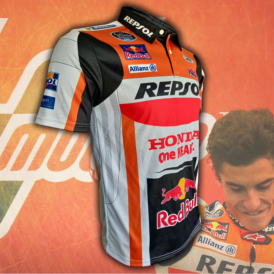 เสื้อโปโล Polo Shirt MotoGP Repsol Honda เสื้อโปโลโมโตจีพี ทีม เรพโซล ...