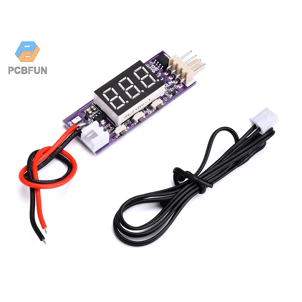 Pcbfun Dc 12v 3a 4 สาย Pwm Pc Cpu พัดลมควบคุมอุณหภูมิเทอร์โมสตัทควบคุม ...