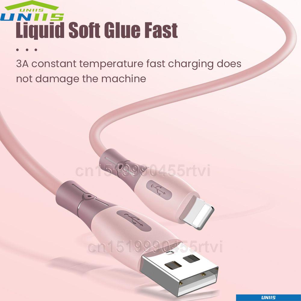 Uniis สายชาร์จโทรศัพท์มือถือ ซิลิโคน กันน้ํา ชาร์จเร็ว | Shopee Thailand