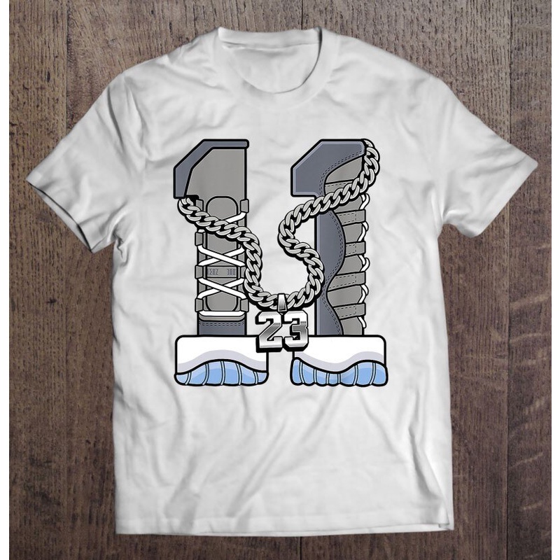 FISใหม่ เสื้อยืดลําลอง แขนสั้น คอกลม พิมพ์ลายหมายเลข 23 Drip 11 สีเทา ...