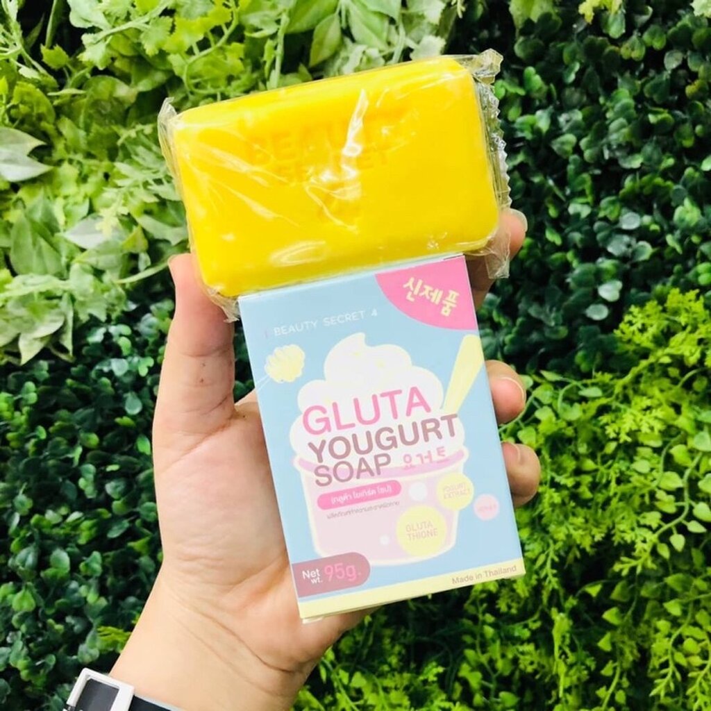 Gluta Yougurt Soap 95g สบู่กลูต้า โยเกิร์ต | Shopee Thailand