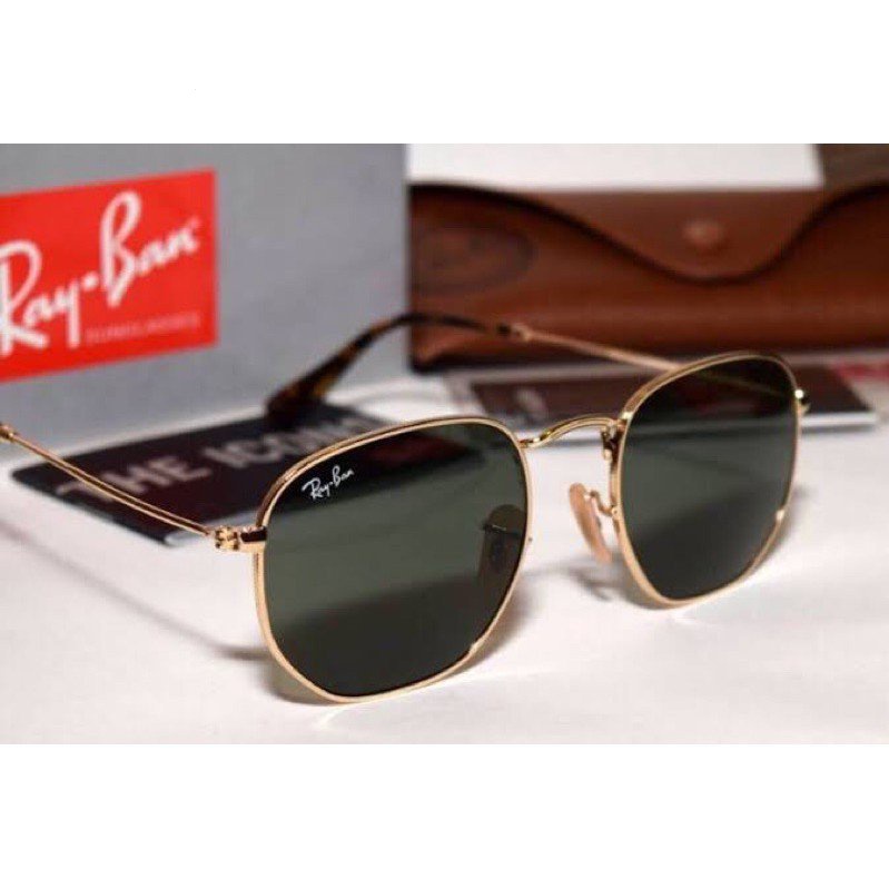 แว ่ นกันแดด Ray-Ban gold RB3548 W1iH Hexagonal GJSG | Shopee Thailand