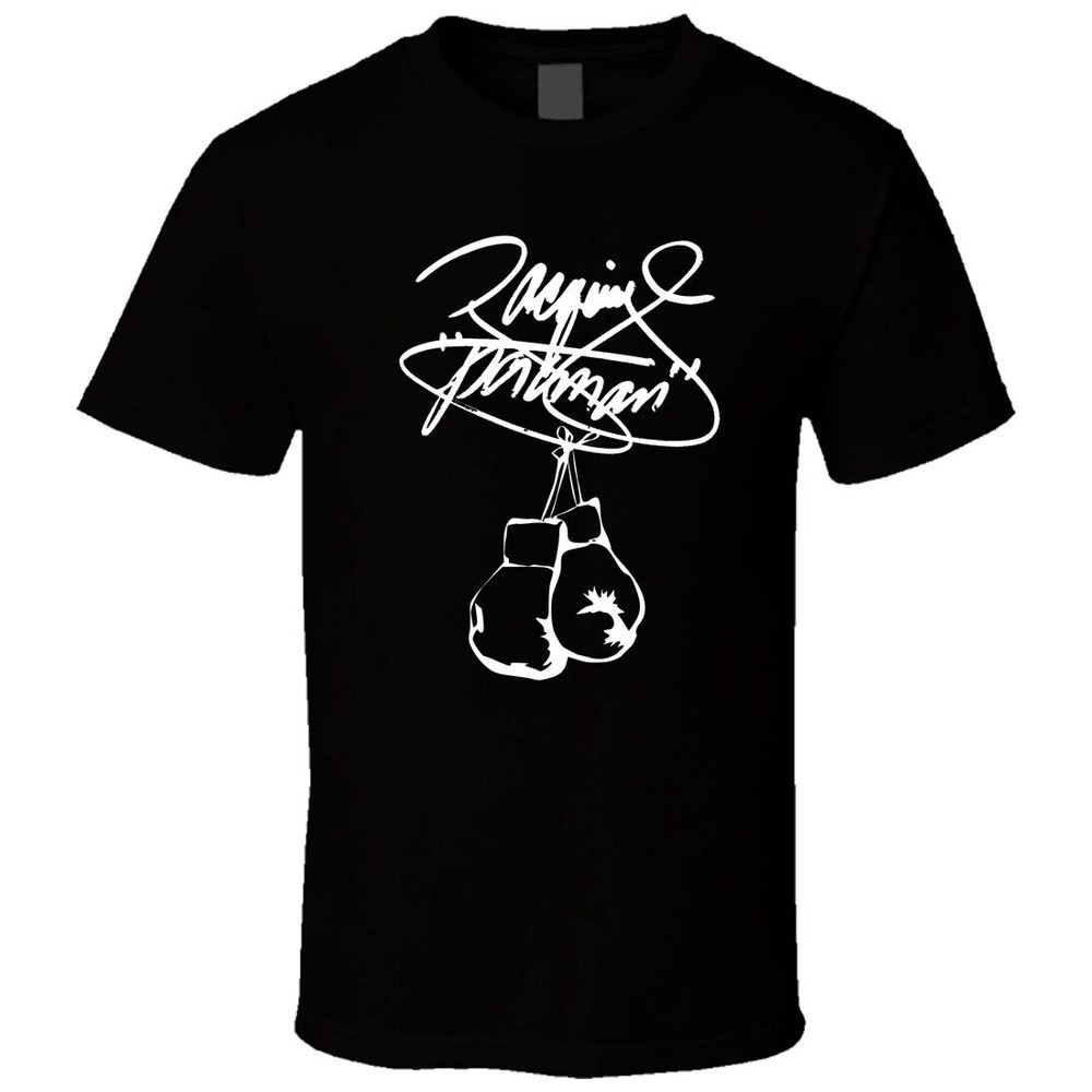 เสื้อยืดแขนสั้น พิมพ์ลาย Manny Pacquiao 1 สีดํา สําหรับผู้ชาย | Shopee ...