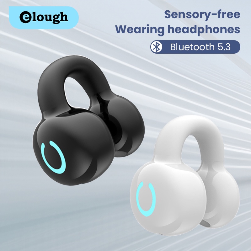 Elough ชุดหูฟังบลูทูธไร้สาย 5.3 แบบคลิปหนีบหู ควบคุมแบบสัมผัส | Shopee ...