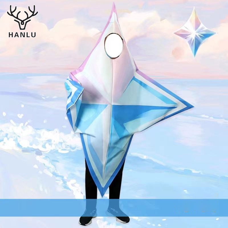 HANLU ชุดเครื่องแต่งกายคอสเพลย์ การ์ตูนอนิเมะ Genshin Impact Primogems ...