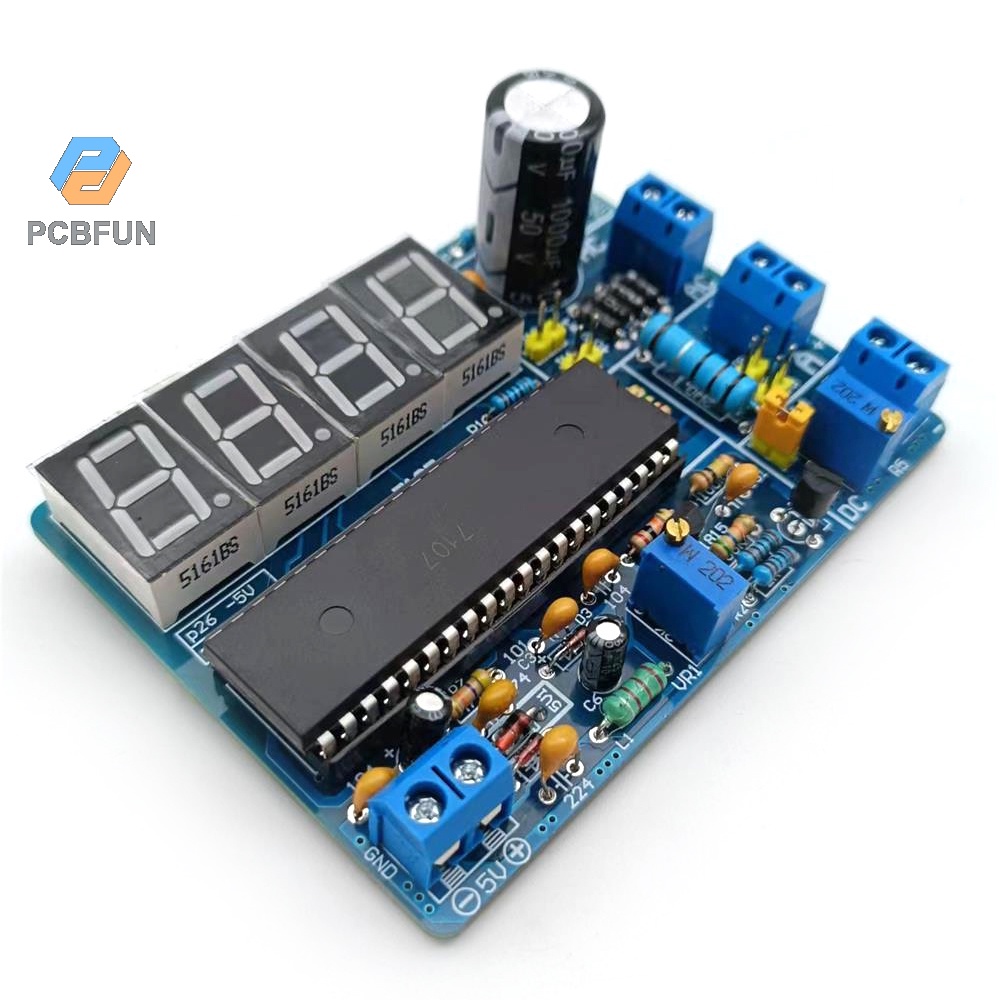 Pcbfun 7107 ชุดโวลต์มิเตอร์ดิจิทัล Dc5v มัลติฟังก์ชั่น ความแม่นยําสูง ...