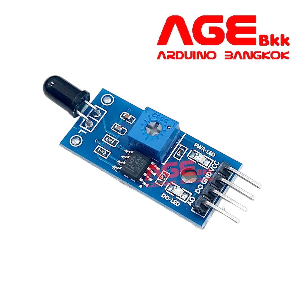 เซนเซอร์ตรวจจับเปลวไฟ Infrared IR Flame Detector Sensor Module | Shopee ...