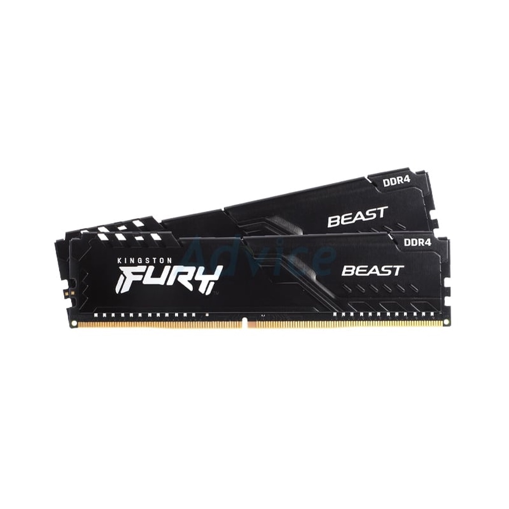 RAM DDR4(3600) 32GB (16GBX2) KINGSTON FURY BEAST (KF436C18BBK2/32) | Shopee Thailand