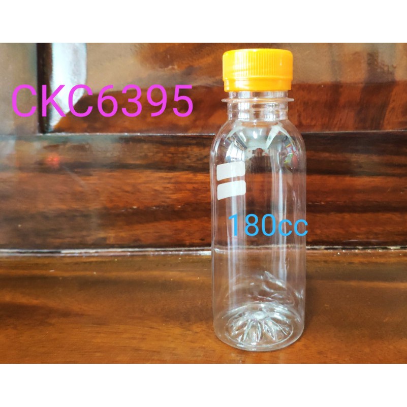 กระบอกน้ำ ขวดพลาสติกPET ใส่น้ำผลไม้ ขนาด80CC,150CC,180CC,200CC ทรงกลมเรียบ สีใสพร้อมฝาเกลียว ขวด ...