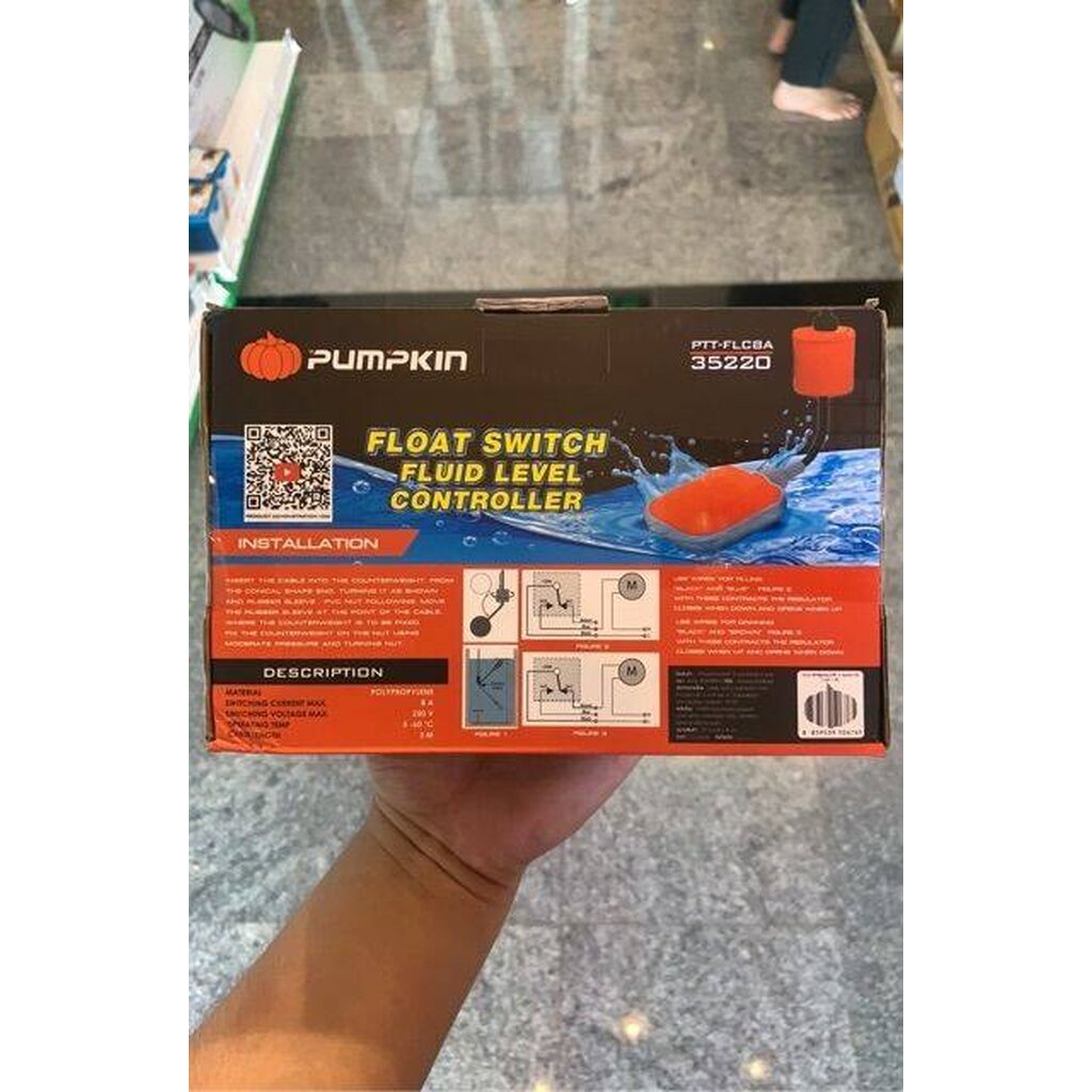 Pumpkin 35220 สวิตซ์ลูกลอยไฟฟ้า 3m. Pumpkin🎃 ของแท้ 100% ลูกลอย Float switch ลูกลอยไฟฟ้า ลูกลอย ...