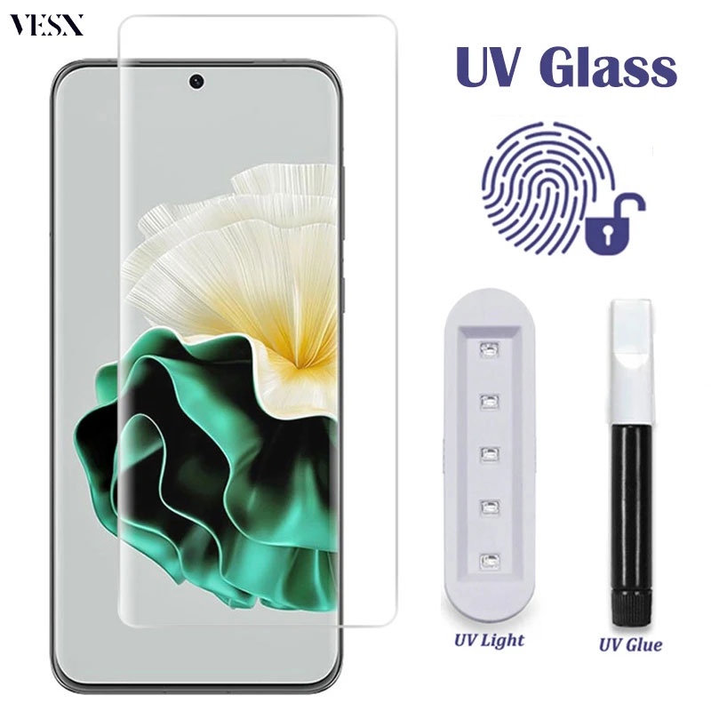 ฟิล์มกระจกกาว UV รุ่นใหม่ล่าสุด แบบจอโค้ง Realme 14 13 12 10 11 Pro+ ...