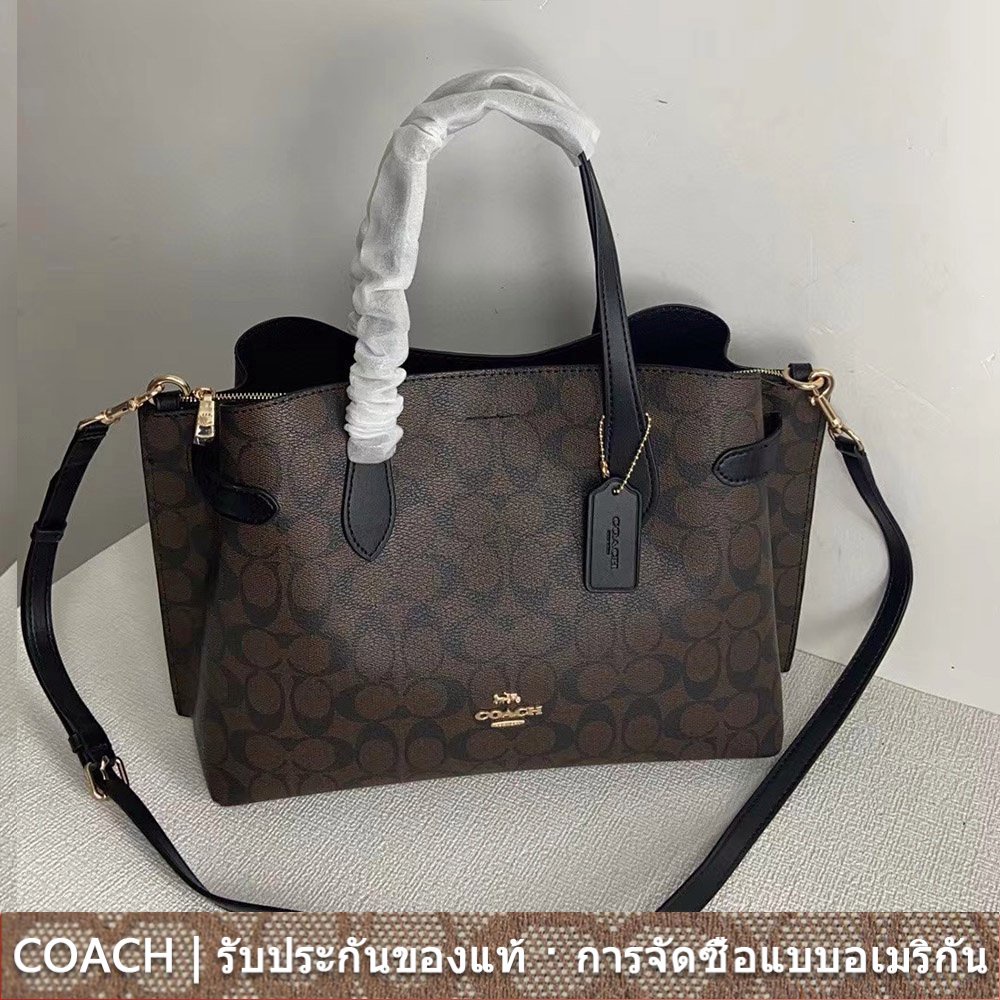 COACH CH542 hanna Tote 30 กระเป๋าสะพายไหล่ผู้หญิง/กระเป๋าถือ/กระเป๋าใส่ ...