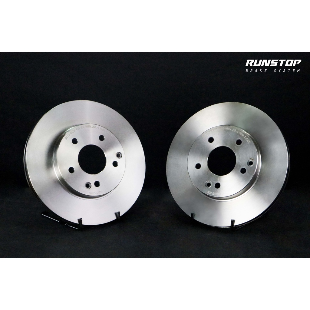 RUNSTOP รันสตอป brake disc จานเบรคหน้า แบบเรียบ ขนาดเดิม288 Mercedes ...