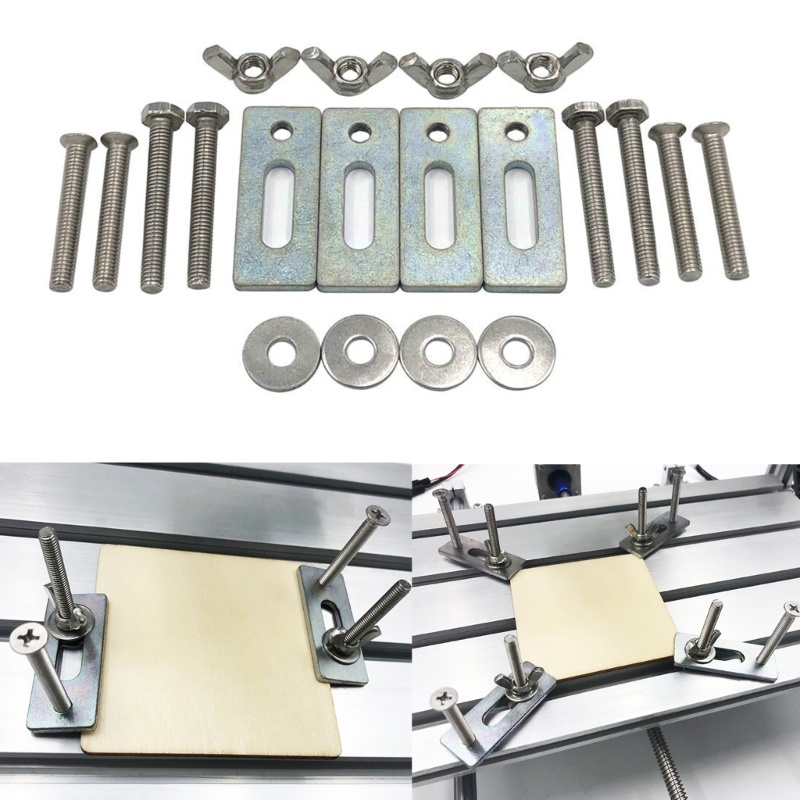 Pcf * ชุดแผ่นกด CNC Milling เครื่องแกะสลัก Part Clamp Fixture Fastening ...