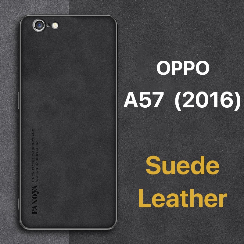หนังกลับ เคส OPPO A57 2016 A57 2022 Case สัมผัสที่สบาย ป้องกันลายนิ้วมือ ขอบTPUนุ่ม ป้องกันกล้อง ...