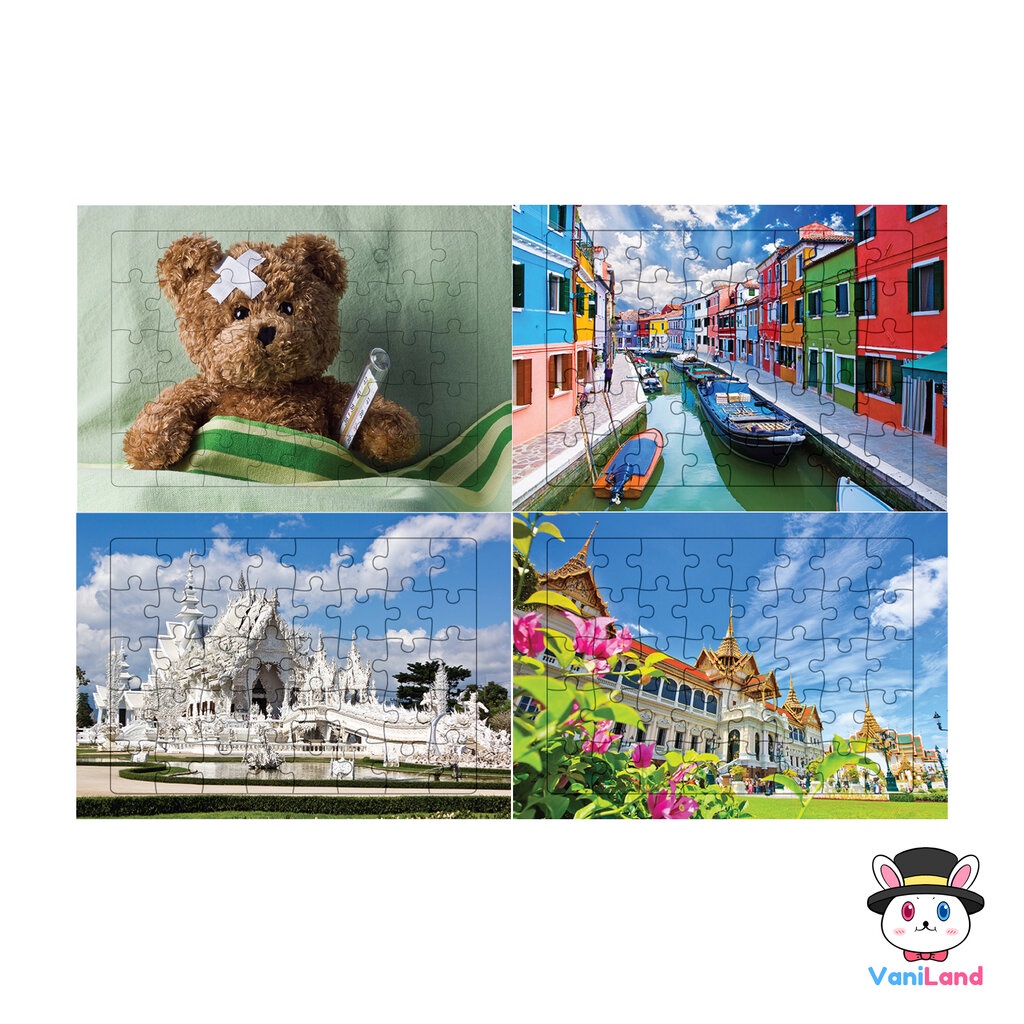 ตัวต่อจิ๊กซอว์ 40 ชิ้น ลายทั่วไป ภาพธรรมชาติ สิ่งก่อสร้าง สัตว์ Thanaroj Jigsaw Puzzle VaniLand ...